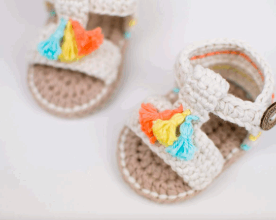 Boho Baby Sandals - Six Clever Sisters
