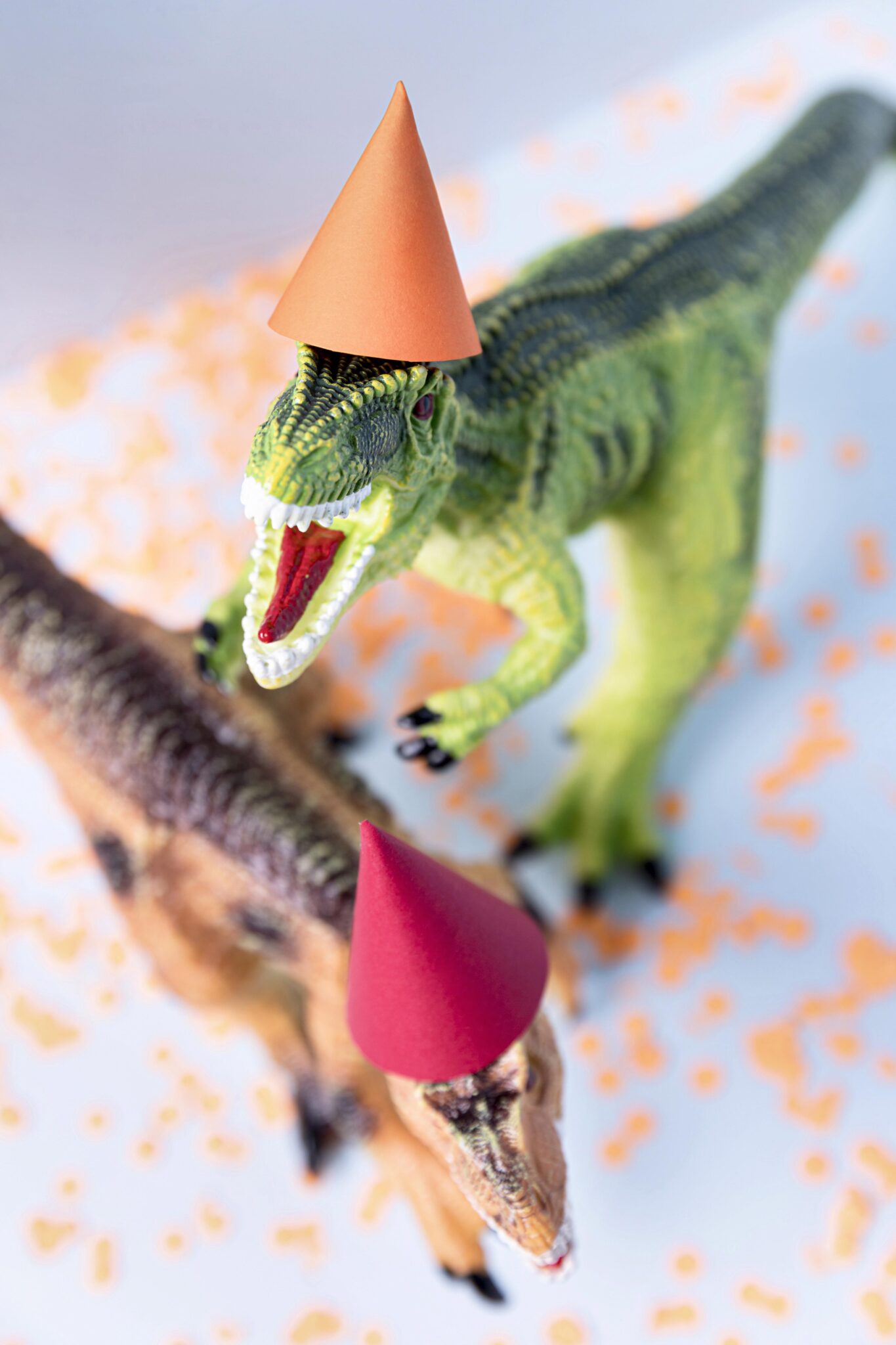 close-up-spooky-halloween-toys-with-confetti - Six Clever Sisters