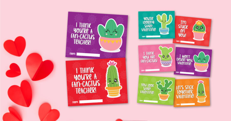 Printable Valentine Cards for Students - Six Clever Sisters