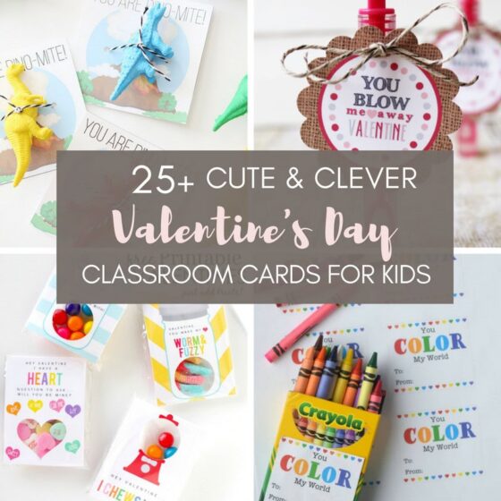 Printable Valentine Cards for Students - Six Clever Sisters