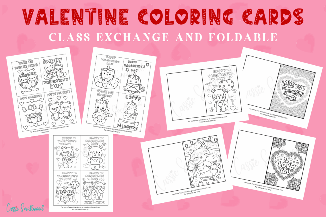 Printable Valentine Cards for Students - Six Clever Sisters