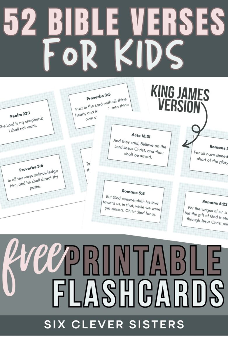 52 Bible Verses for Kids to Memorize - Six Clever Sisters