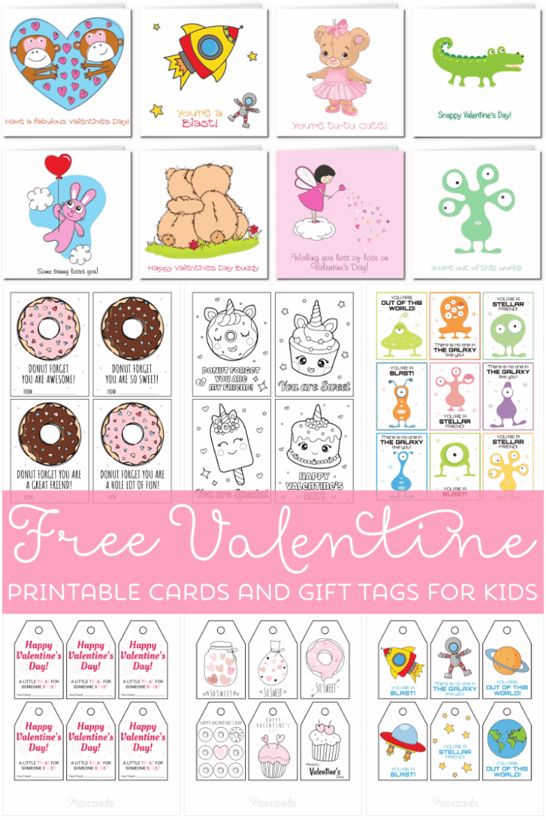 Printable Valentine Cards for Students - Six Clever Sisters